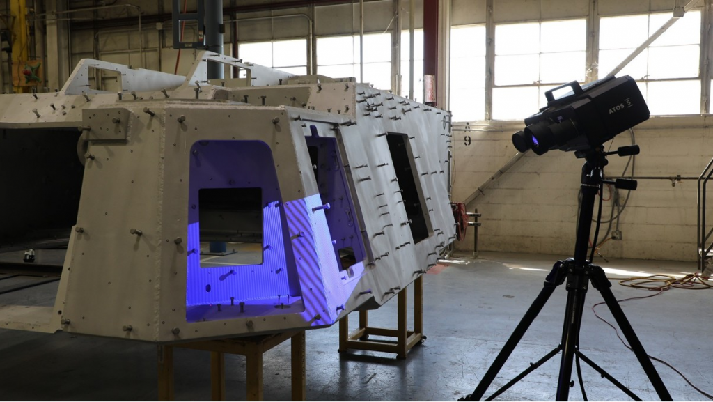 Structured light scanning of US Army turret – Metrology and Quality ...