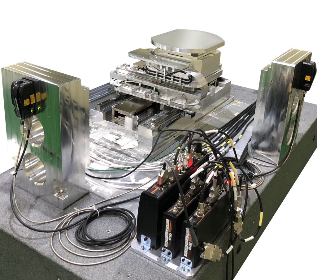 Vacuum stage, for semiconductor wafer inspection (AOI), fitted with RLE ...