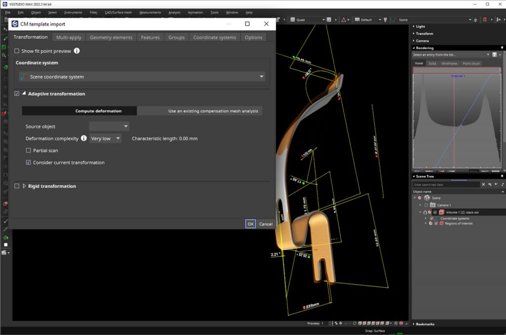 Ct Adaptive Measurement Software Function Identifies Tooling Spring