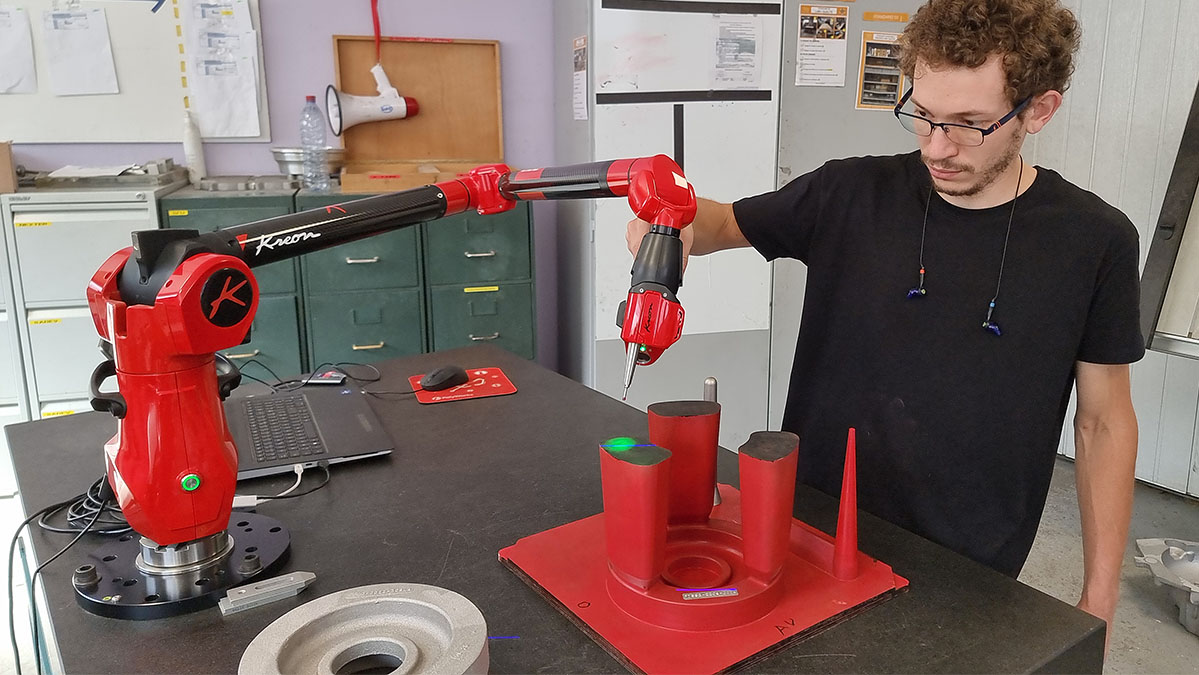 Foundry Guarantees Product Quality With 3D Scanning Arm – Metrology and ...