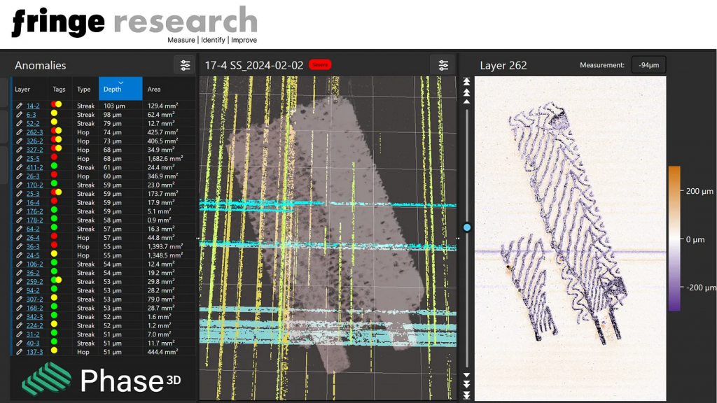 Phase3D Correlate Additive Manufacturing Build Anomalies to Part ...