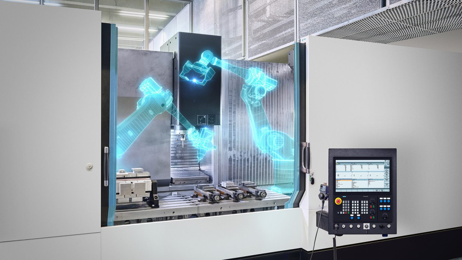 Siemens Showcases Digital Twin CNC-Robot Integration for Machine Shops ...