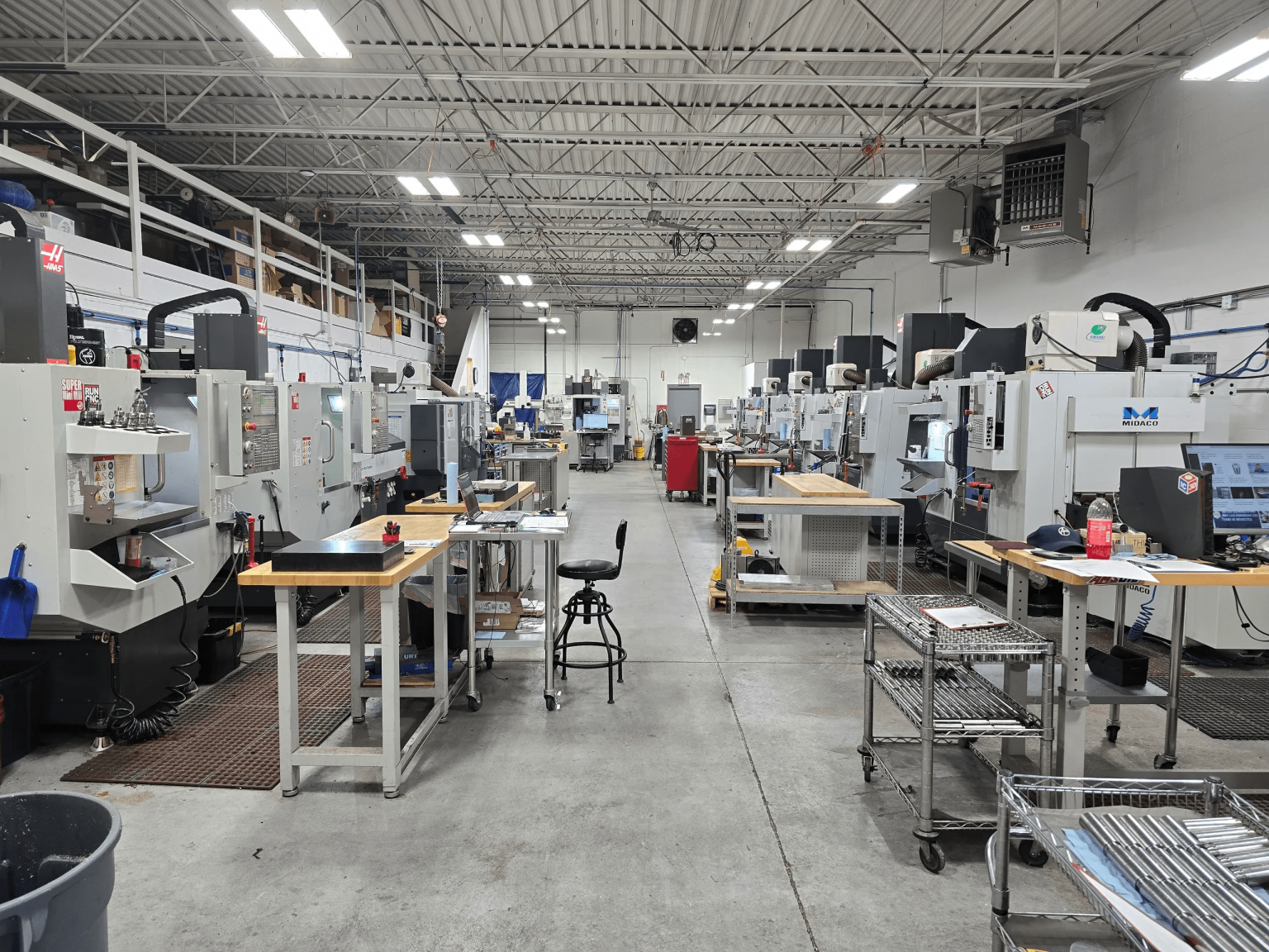 Grand Traverse Tool well-organized shop dedicated primarily to Haas ...